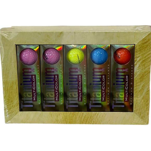 Intech | Games | Titanium Multicolor New 5 Sleeves 5 Golf Balls New ...